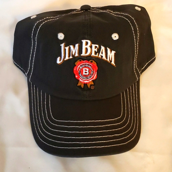 Style Master Caps | Accessories | Jim Beam Grey With White Stitching ...